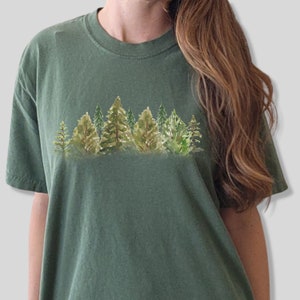 Comfort Colors Pine Tree T-shirt, Evergreen Trees, Nature Lover Gift ...