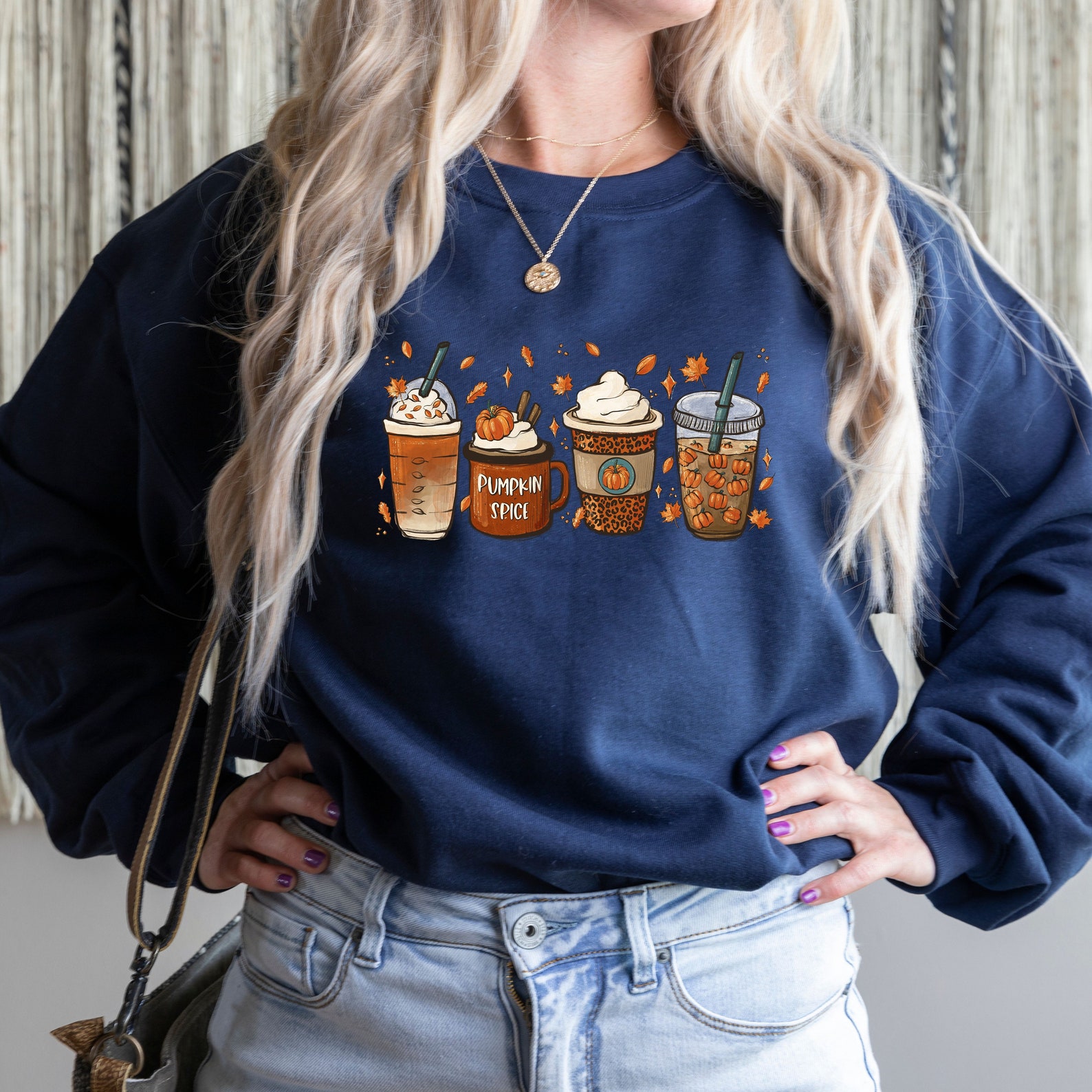 Fall Coffee Sweatshirt Fall Sweater Pumpkin Spice - Etsy