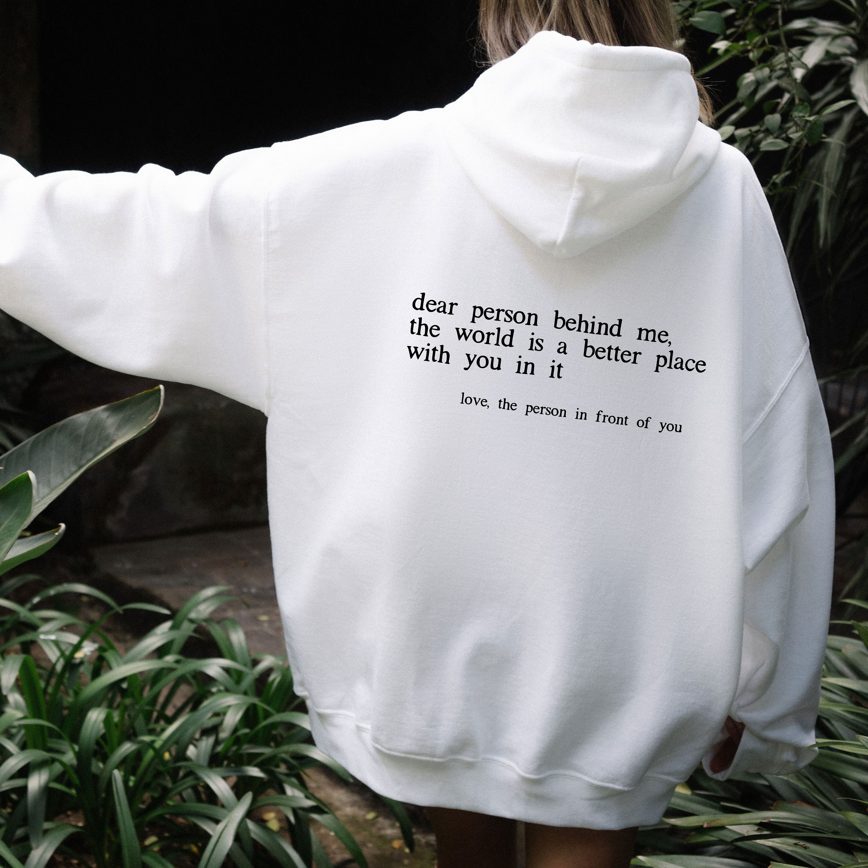Dear Person Behind Me Hoodie Dear Person Behind Me - Etsy
