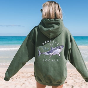 Respect the Locals, Shark Sweatshirt, Respect the Local Sharks Hoodie ...