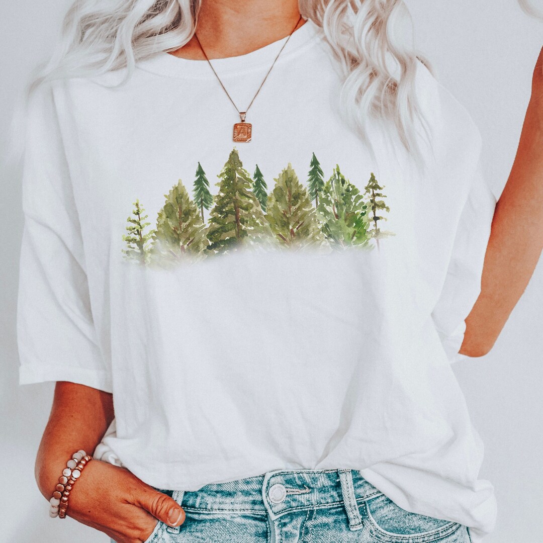 Comfort Colors Pine Tree T-shirt, Evergreen Trees, Nature Lover Gift ...