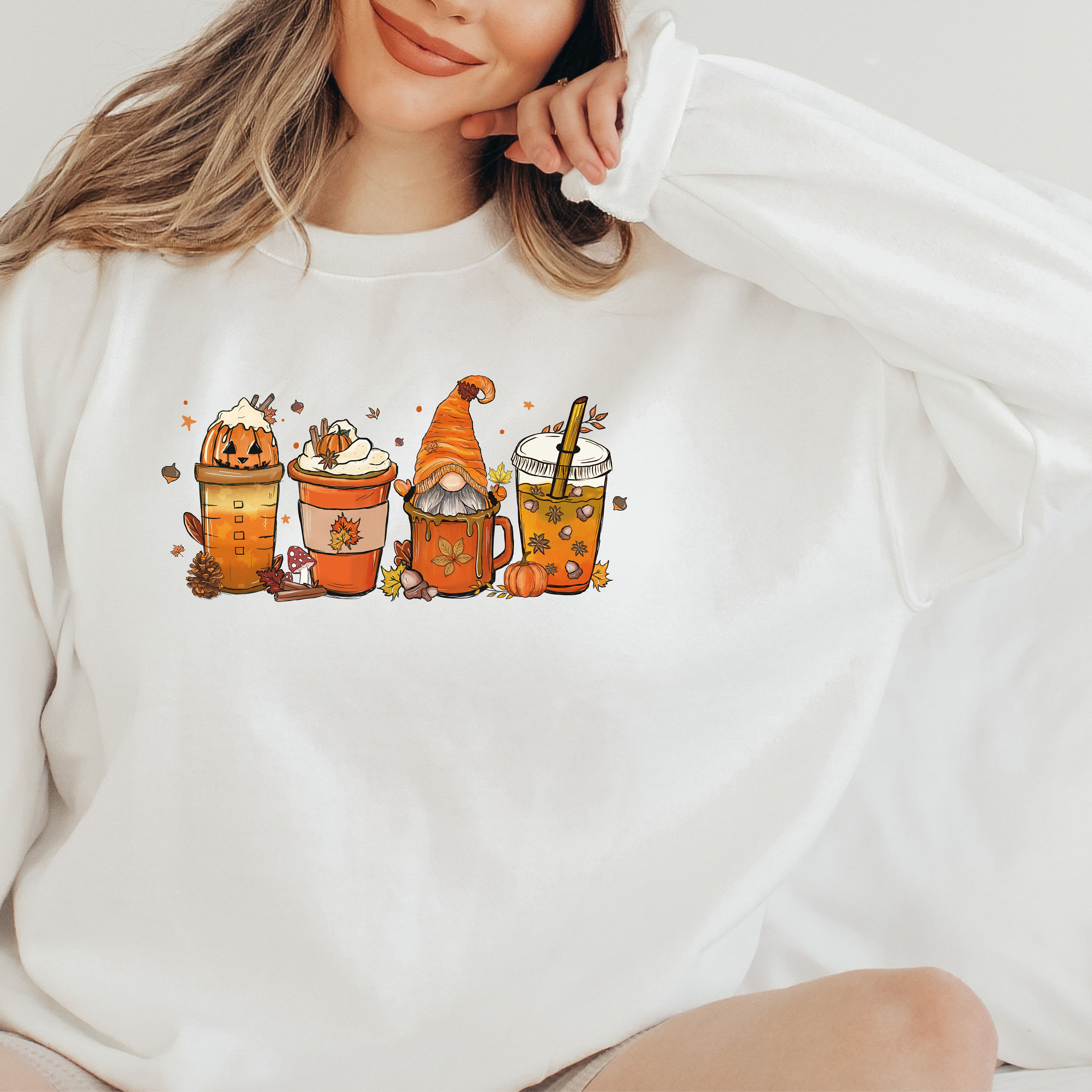 Fall Coffee Sweatshirt, Fall Sweater, Pumpkin Spice Sweatshirt, Cute ...