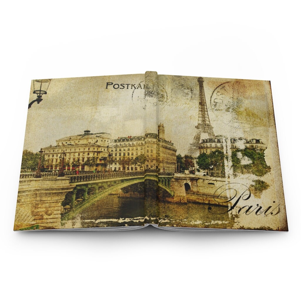 Vintage Paris Vintage Notebook Vintage Journal Gift for | Etsy