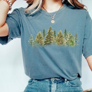 Comfort Colors Pine Tree T-shirt, Evergreen Trees, Nature Lover Gift ...