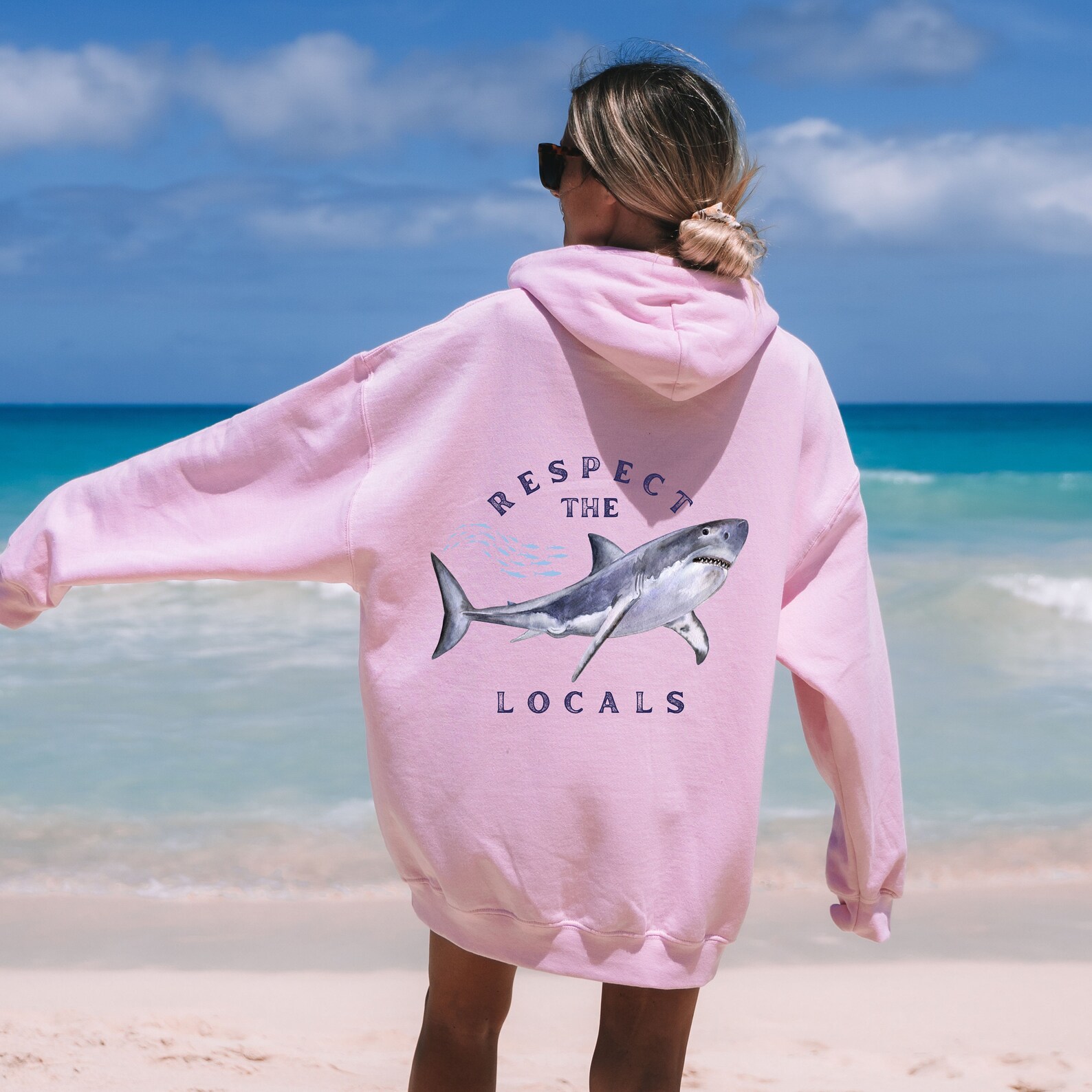 Respect the Locals, Shark Sweatshirt, Respect the Local Sharks Hoodie ...