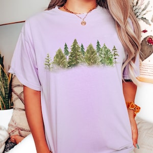 Comfort Colors Pine Tree T-shirt, Evergreen Trees, Nature Lover Gift ...