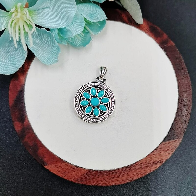Turquoise Lockets - Etsy