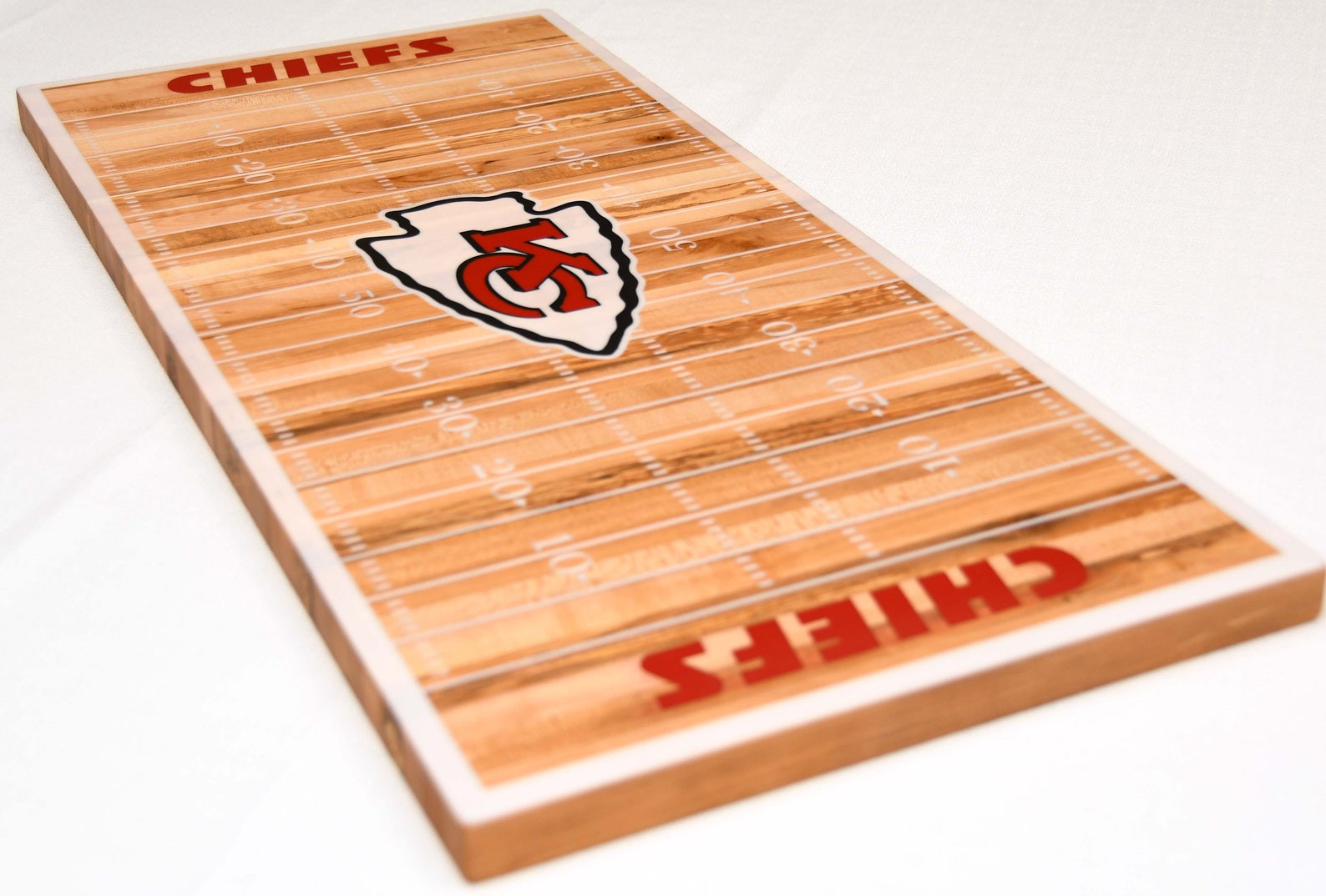 Kansas City Chiefs Football Field Charcuterie Board / Serving Tray - Etsy