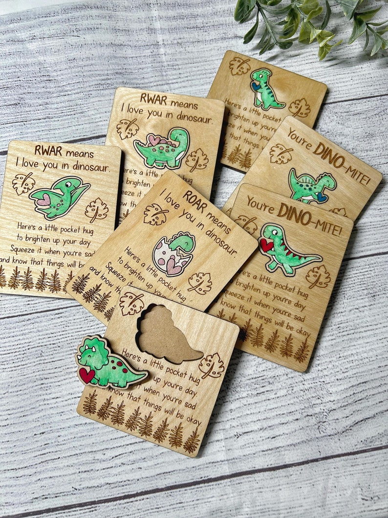 Dino Pocket Hugs - Etsy