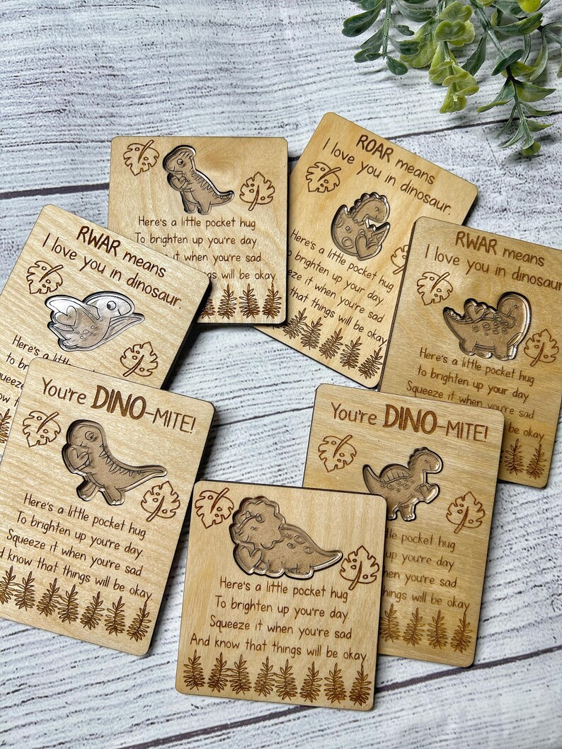 Dino Pocket Hugs - Etsy