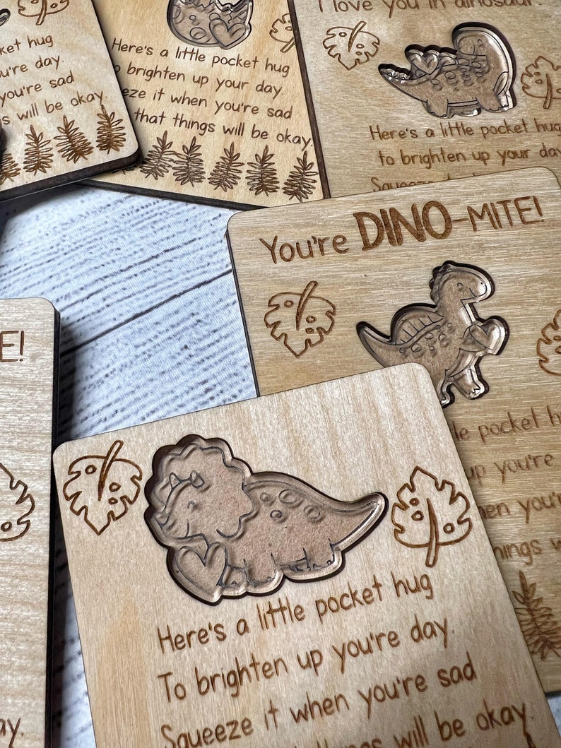 Dino Pocket Hugs - Etsy