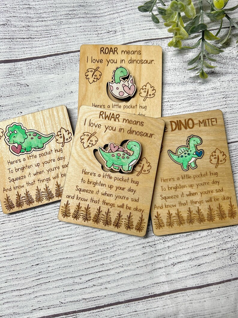 Dino Pocket Hugs - Etsy
