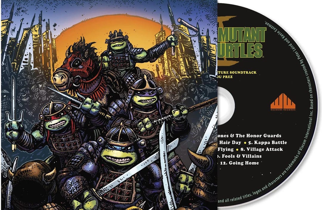 Teenage Mutant Ninja Turtles Part III Original Soundtrack Audio CD John ...