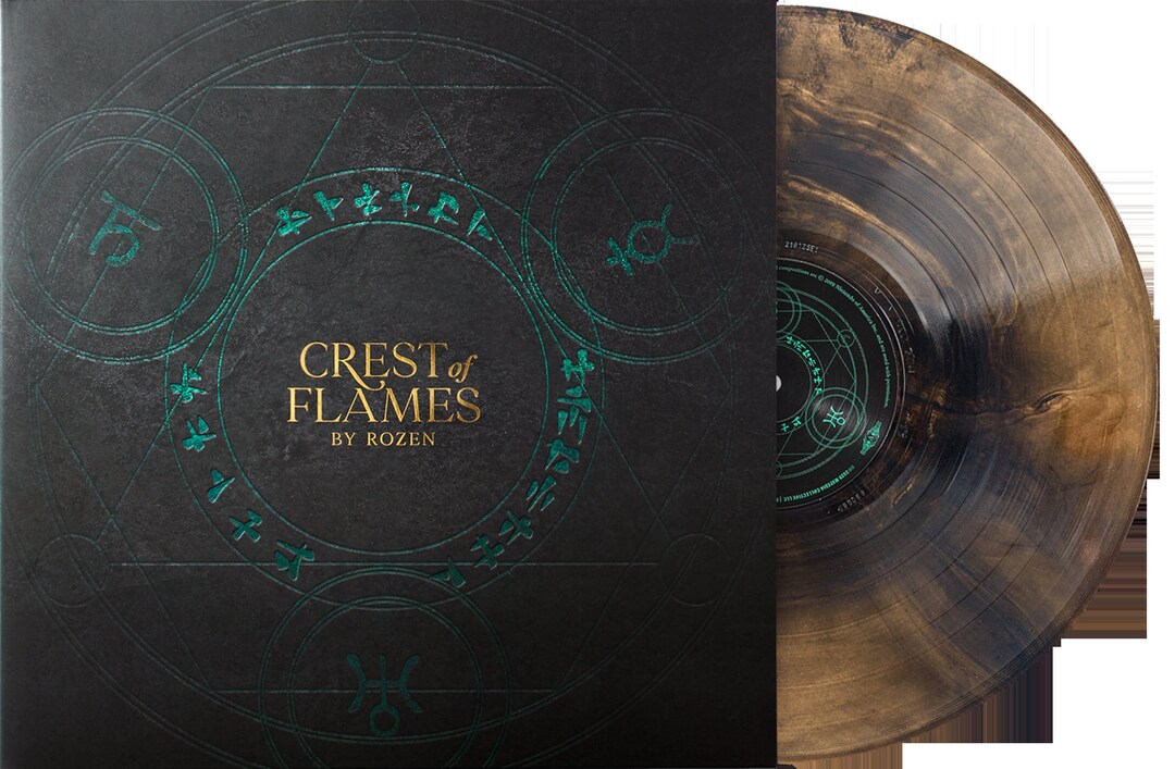 Rozen Crest of Flames exclusive Galaxy Gold Colored Vinyl - Etsy