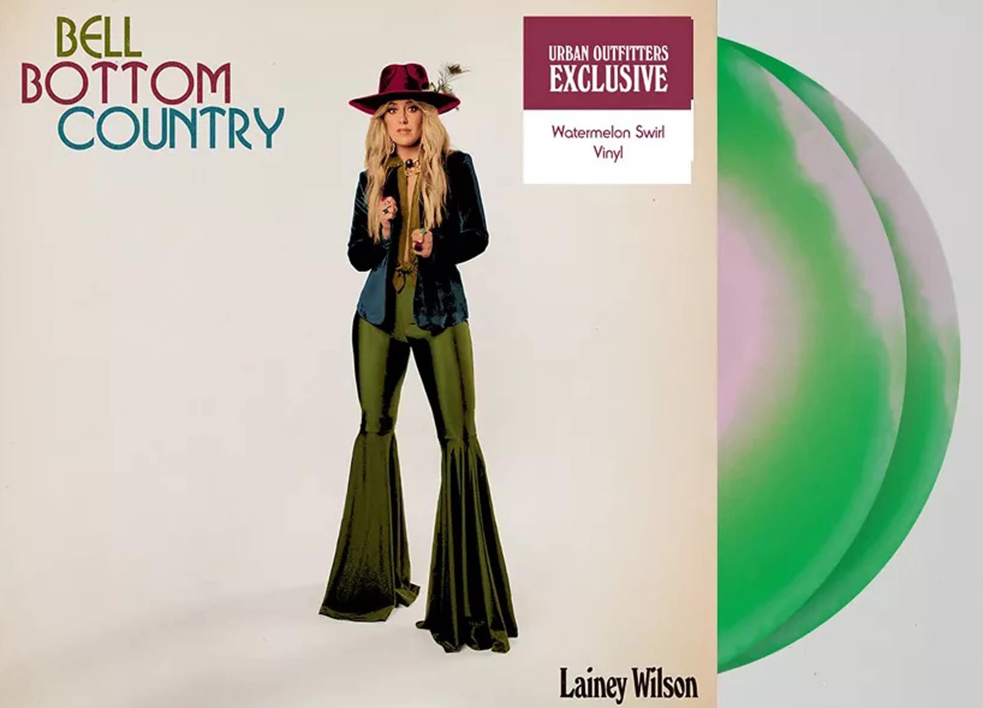 Lainey Wilson - Bell Bottom Country - Exclusive Watermelon Swirl Vinyl ...