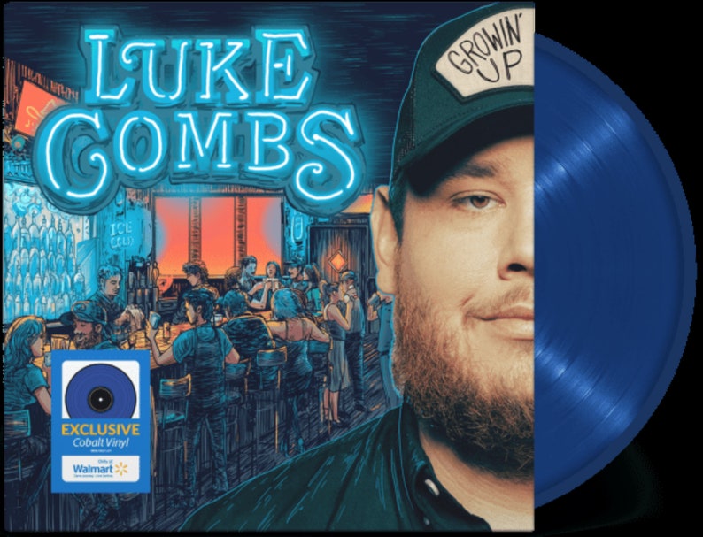 Luke Combs Growing up Exclusive Cobalt Blue Vinyl LP Record - Etsy
