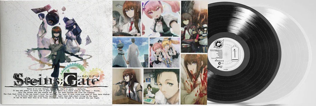 Steins Gate Official Soundtrack Black + White Vinyl 2xlp Record - Takeshi Abo - Etsy