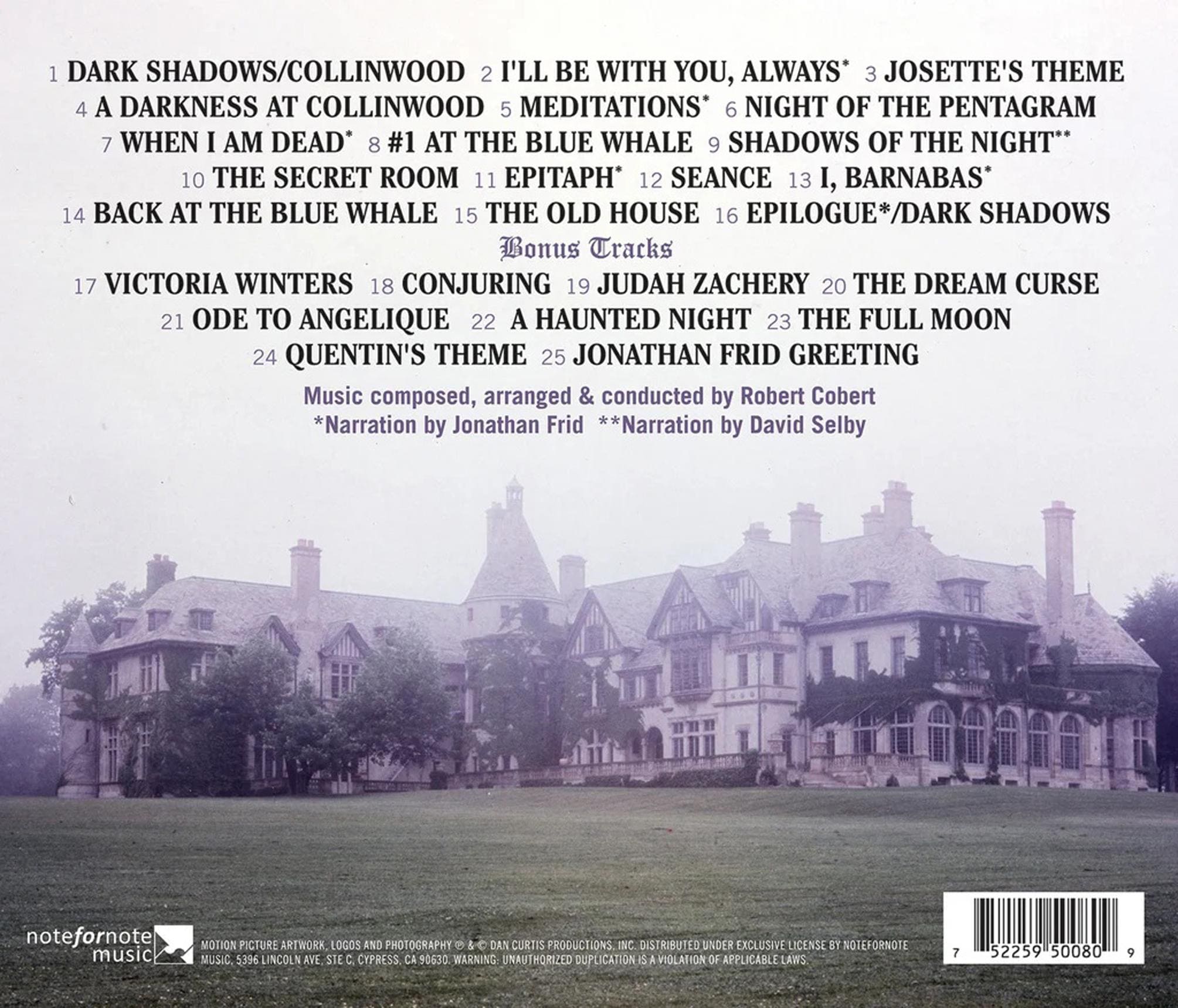 Dark Shadows: 60th Anniversary Edition Television Soundtrack - Limited ...