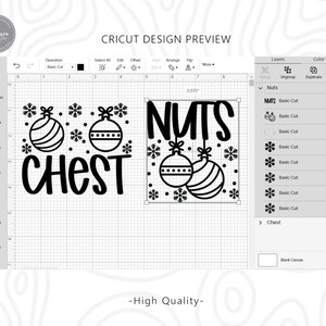 Chest Nuts Svg,funny Christmas Svg,couple Shirts Svg,family Christmas ...