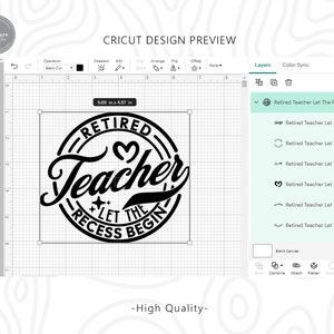 Retired Teacher Svg,retired Teacher Let the Recess Begin Svg,retirement Svg,happy Retirement Svg ...