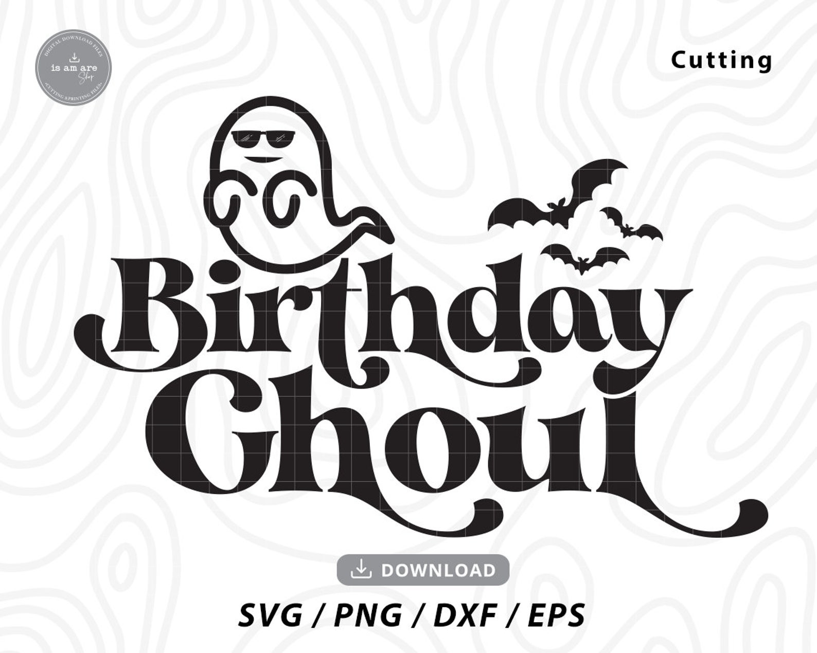 Birthday Ghoul SVG: Funny Halloween Ghost Shirt Design (digital ...
