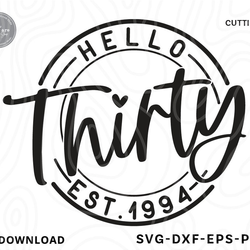 Thirty Svg - Etsy
