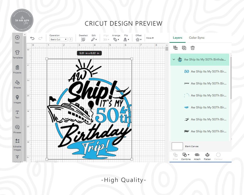 Aw Ship It's My 50th Birthday Trip SVG Cruise Ship - Etsy