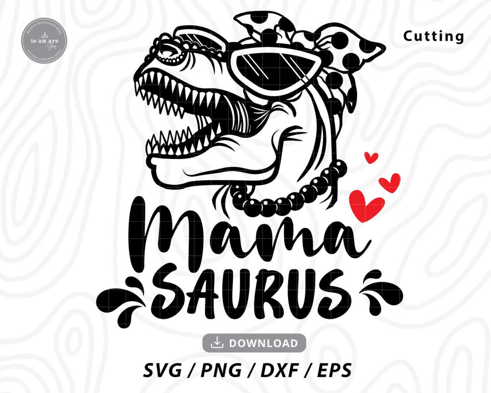 Mama Saurus Svg mama saurus rex svg dinosaurio svg día de - Etsy España