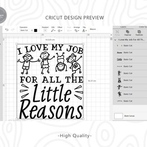 I Love My Job Teacher SVG: Back to School Cricut Files (digital ...