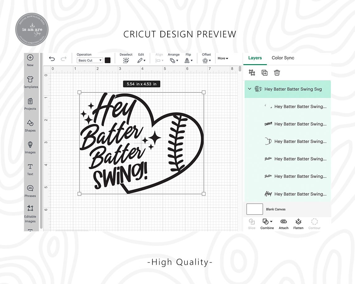 Hey Batter Batter Swing SVG: Baseball Mom Design (digital Download) - Etsy