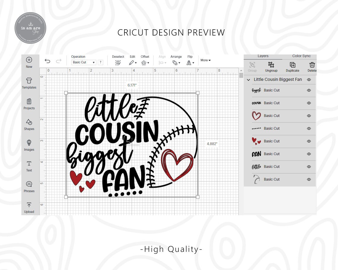 Little Cousin Biggest Fan Baseball (svg, Cricut, Png, Eps, Dxf) Digital ...