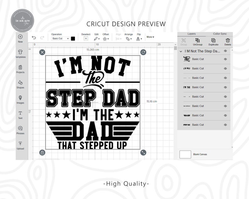 Father's Day Svgi'm Not the Step Dad I'm the Dad - Etsy