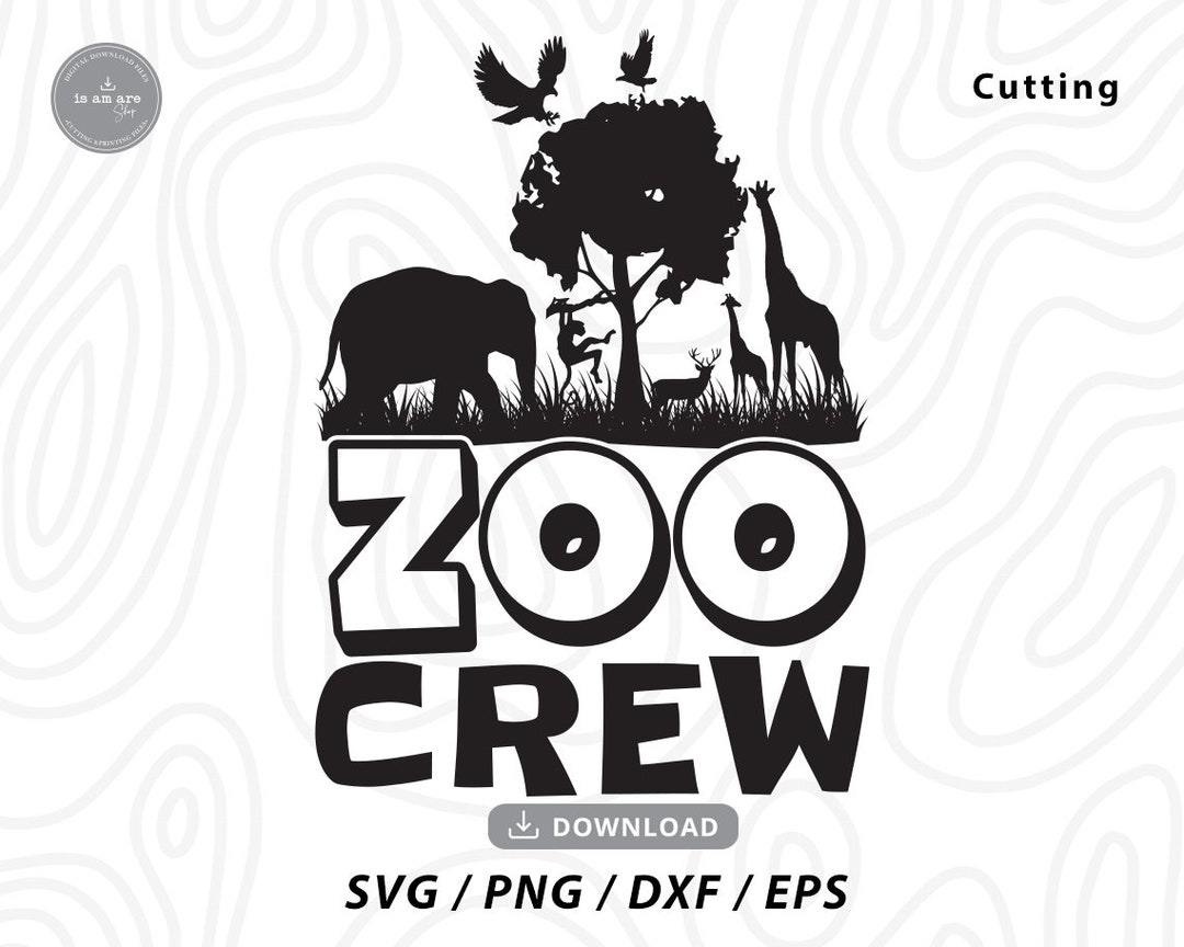Zoo Crew SVG: Safari Animals, Teacher Shirt Design (digital Download ...