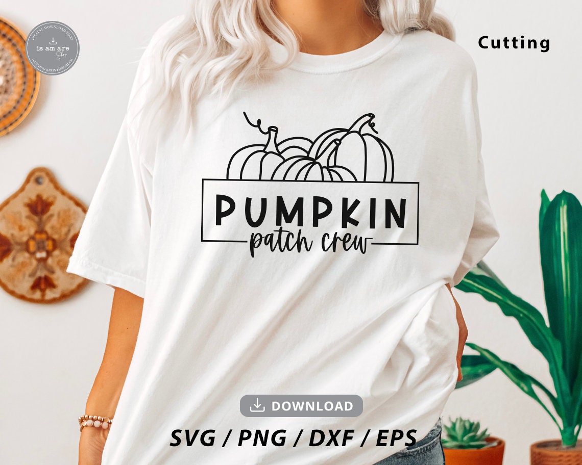 Pumpkin Patch Crew Halloween SVG: Cricut & Silhouette Cut File (digital ...