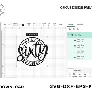 Hello Sixty Svg,60th Birthday Svg,birthday Shirt Svg,happy Birthday Svg ...