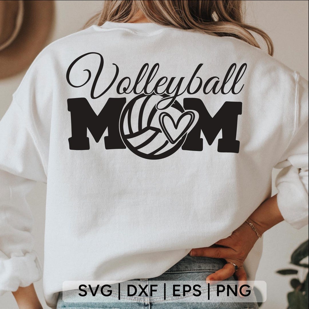 Volleyball Mom Svg Png,volleyball Svg, Cheer Mom Svg, Sports Mom Svg ...