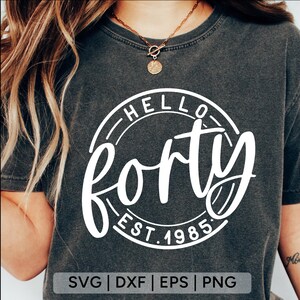 Hello Thirty SVG, 30. Geburtstag svg, Geburtstags-Shirt svg, happy ...
