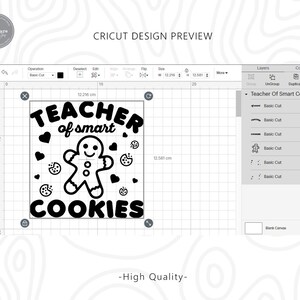 Teacher of Smart Cookies Svg, Christmas Svg, Christmas Teacher,teacher ...