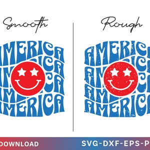 America Smiley Face Svg,4th of July Svg, Fourth of July Svg,retro ...