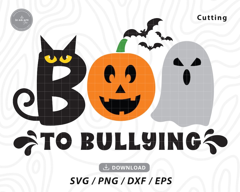 Boo to Bullying Svg Bullying Halloween Svg Ghost Halloween - Etsy