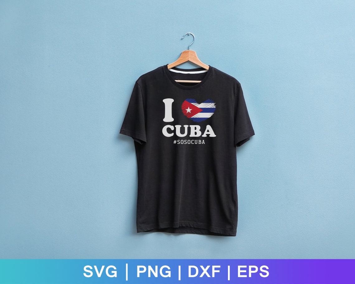 I Love Cuba Svg soscuba Hashtag Free Cuban Svg Cuban Power - Etsy