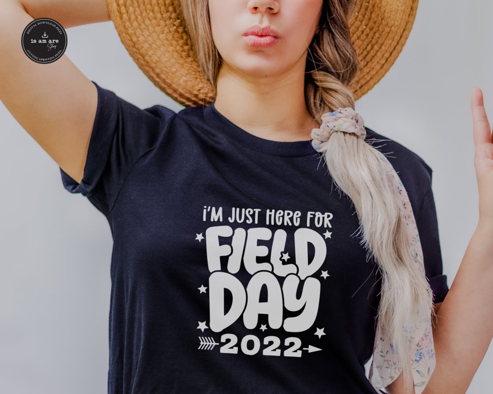 I'm Just Here for Field Day Svglast Day of Schoolfield - Etsy