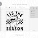 Tis the Season Svg,retro Christmas, Checkered Christmas, Retro Santa ...