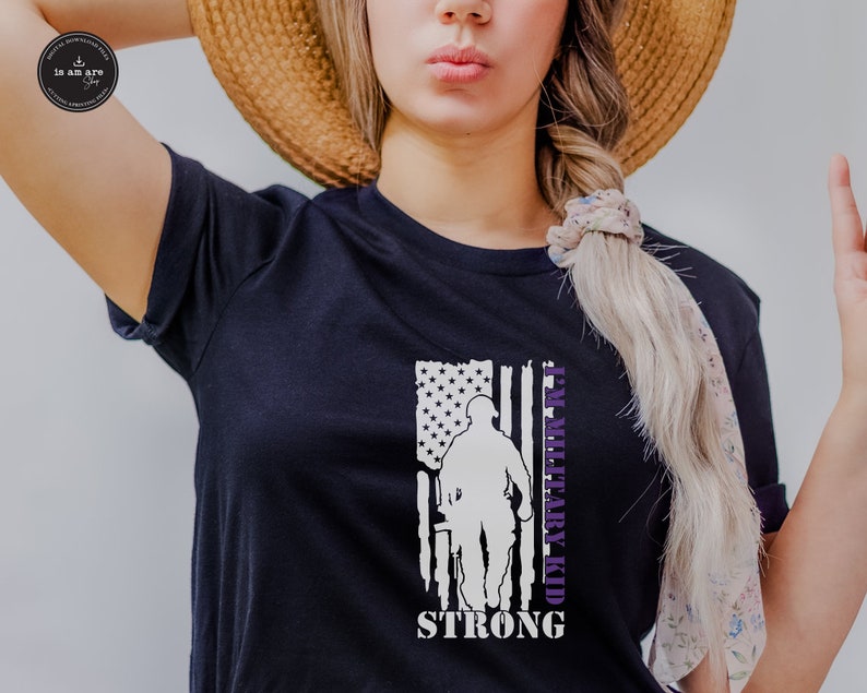 I'm Military Kid Strong Svgmilitary Child Svgmilitary - Etsy