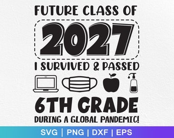 Future Grad 2027 Svg - Etsy Ireland