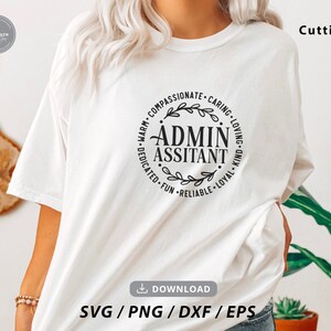 Admin Assistant Svgsecretary Svgschool Secretary - Etsy