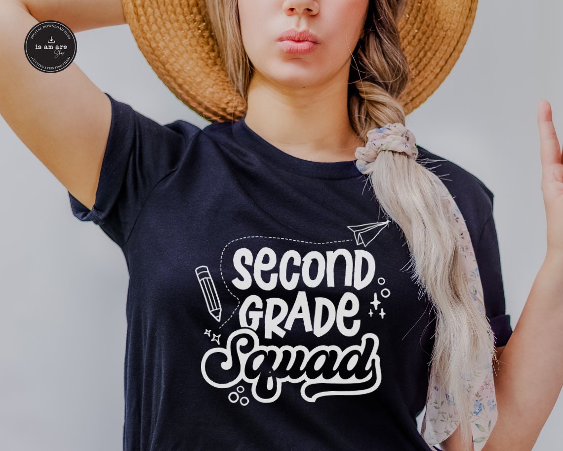 Second Grade Squad Svg2nd Grade Svgback to School - Etsy