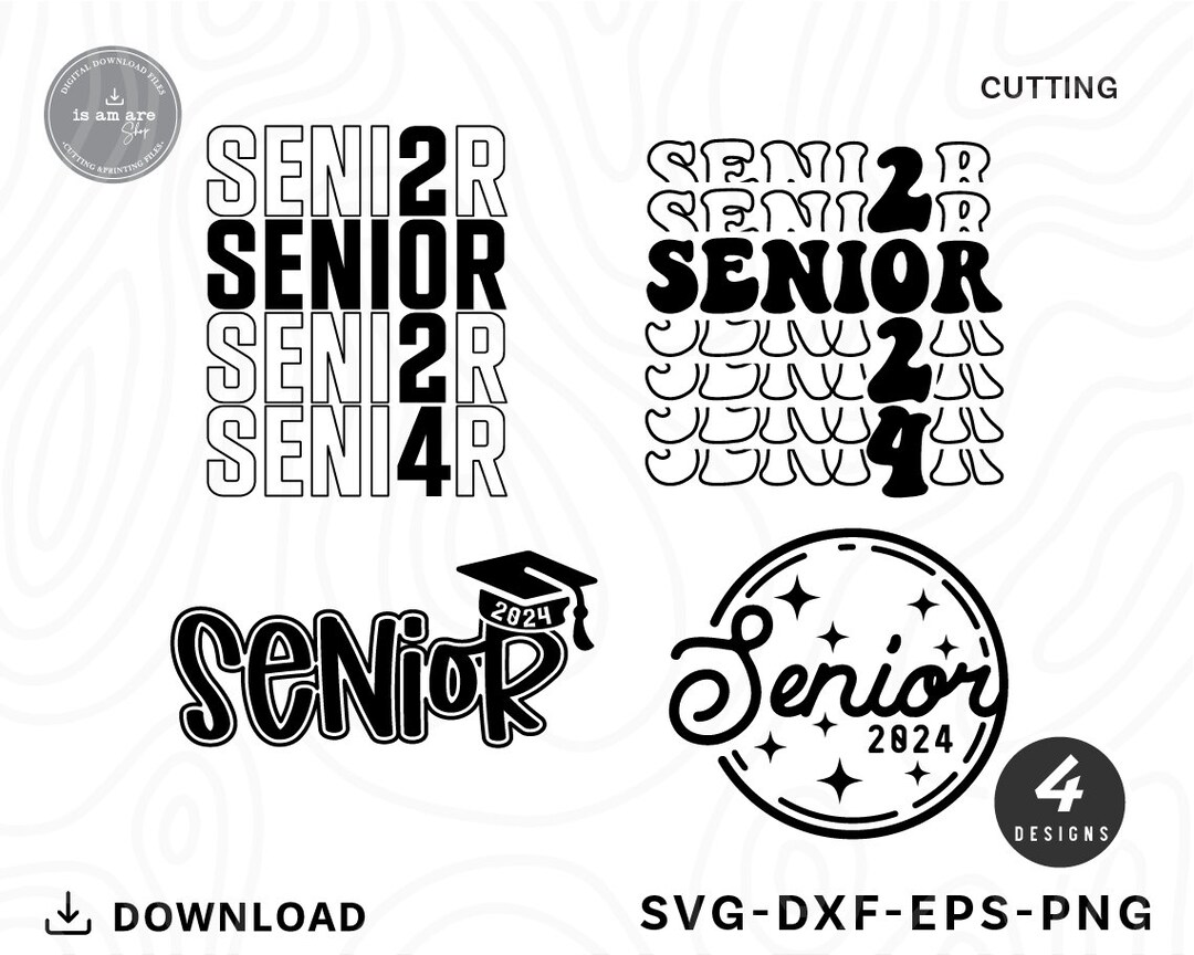 Senior 2024 Svg Bundle,senior Svg, Senior 2024 Svg, Senior Shirt Svg ...