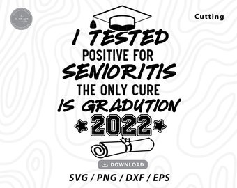 Senioritis 2022 Svg - Etsy