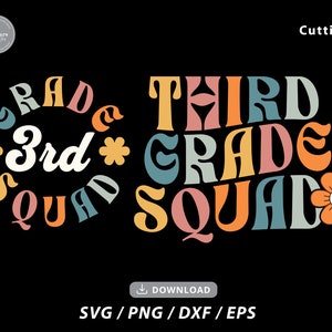 3rd Grade Squad SVG: Teacher Shirt Design (digital Download) - Etsy